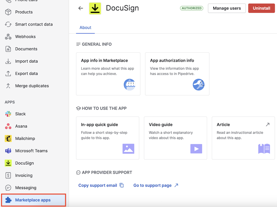 Pipedrive Marketplace: apps and integrations - Knowledge Base | Pipedrive